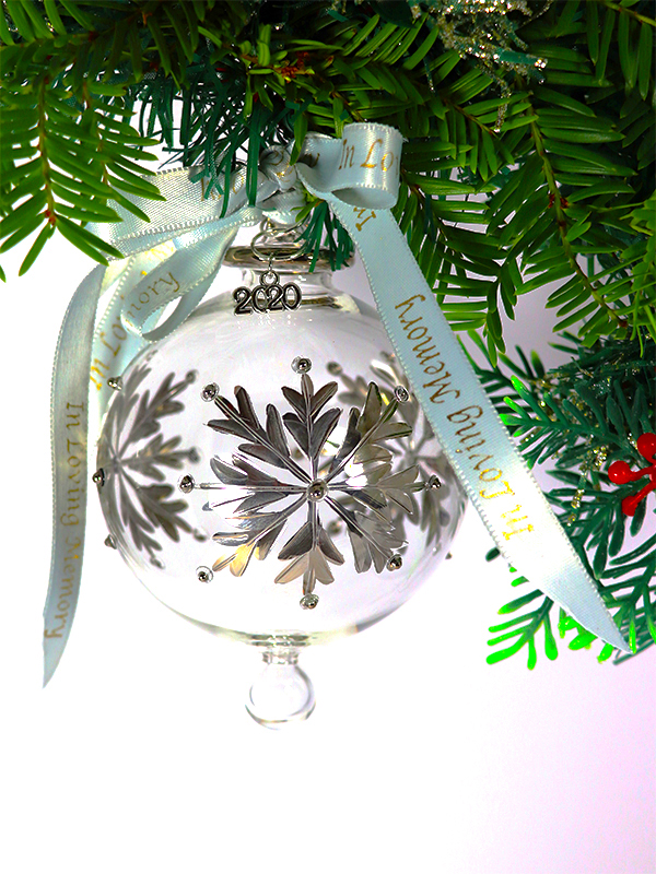 In Loving Memory Ornament - Silver - Artifactually